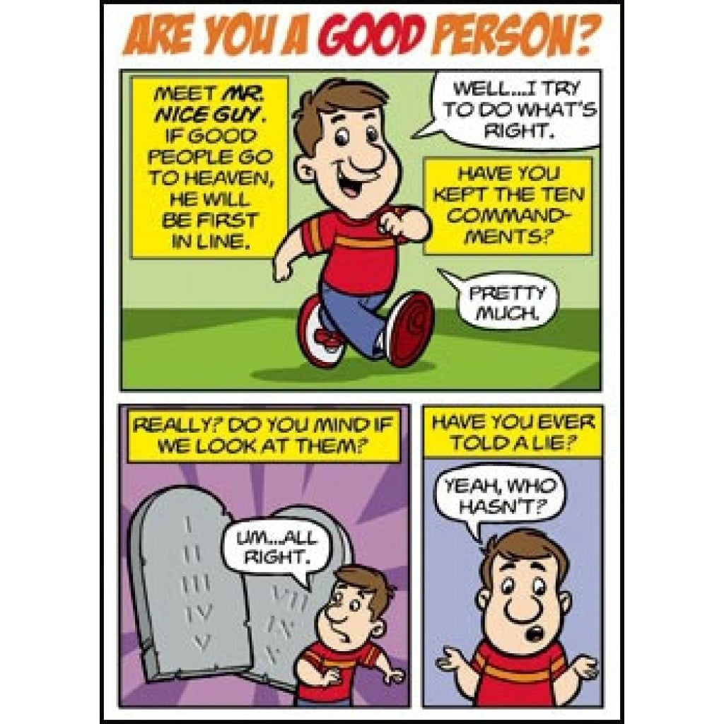 Comic - Are You a Good Person (mini version) A7 x100 – Living Waters Europe