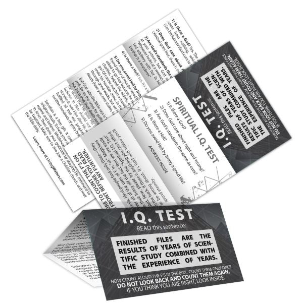 IQ TEST - COUNT THE F'S – Living Waters Europe